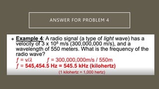 Sample problems for wavelength.pptx