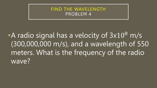 Sample problems for wavelength.pptx