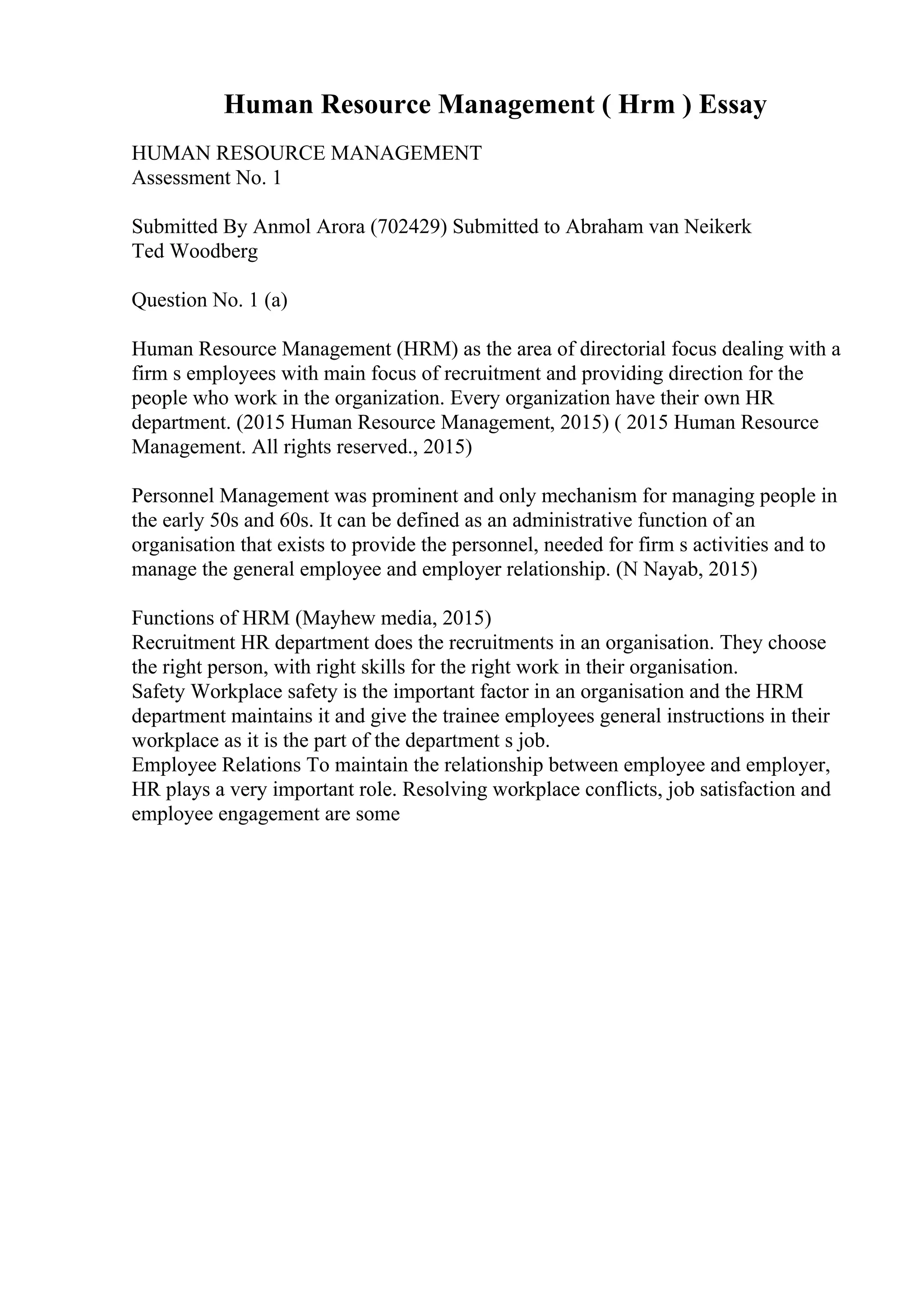 Sample Process Essay | PDF