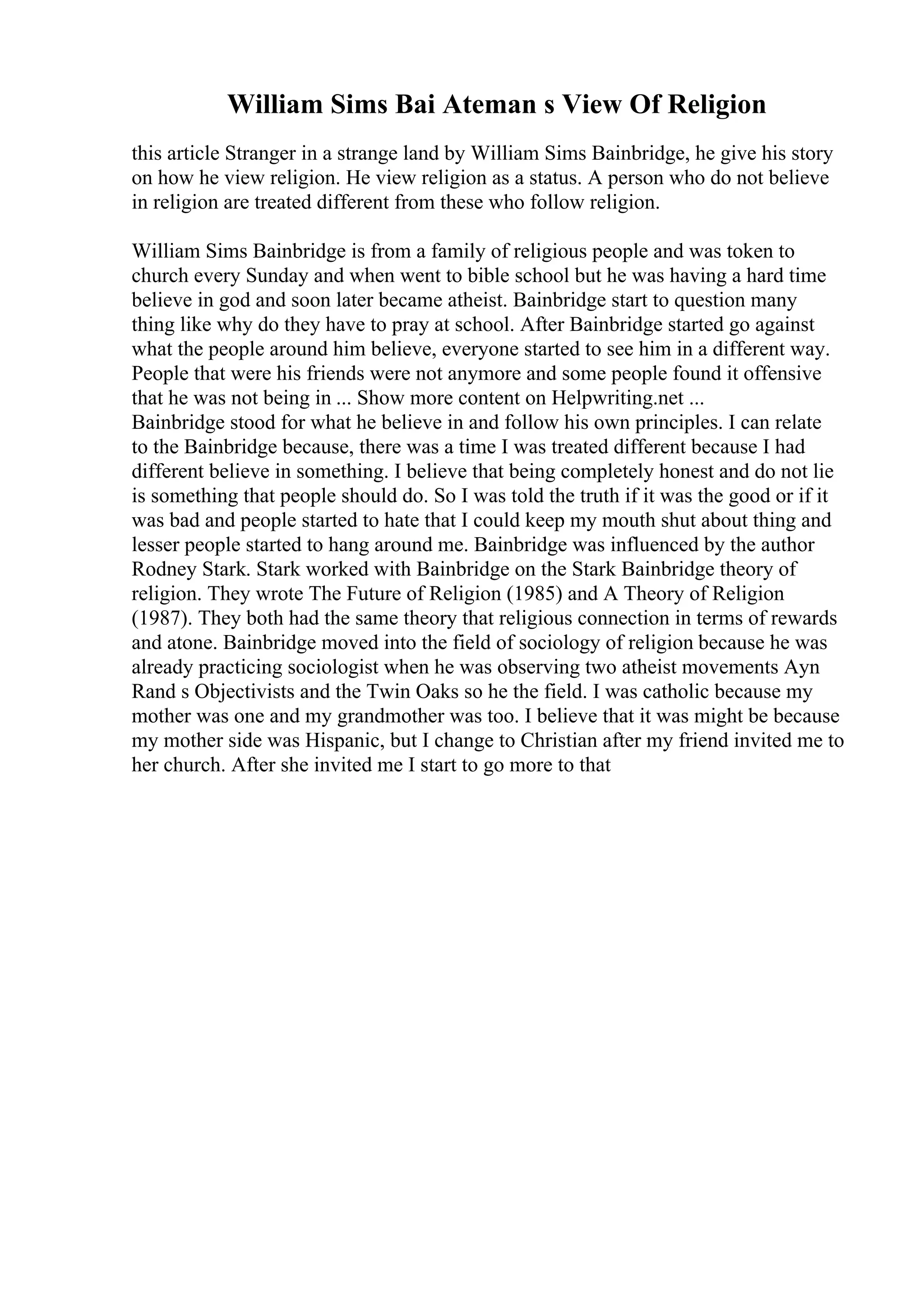 Sample Process Essay | PDF