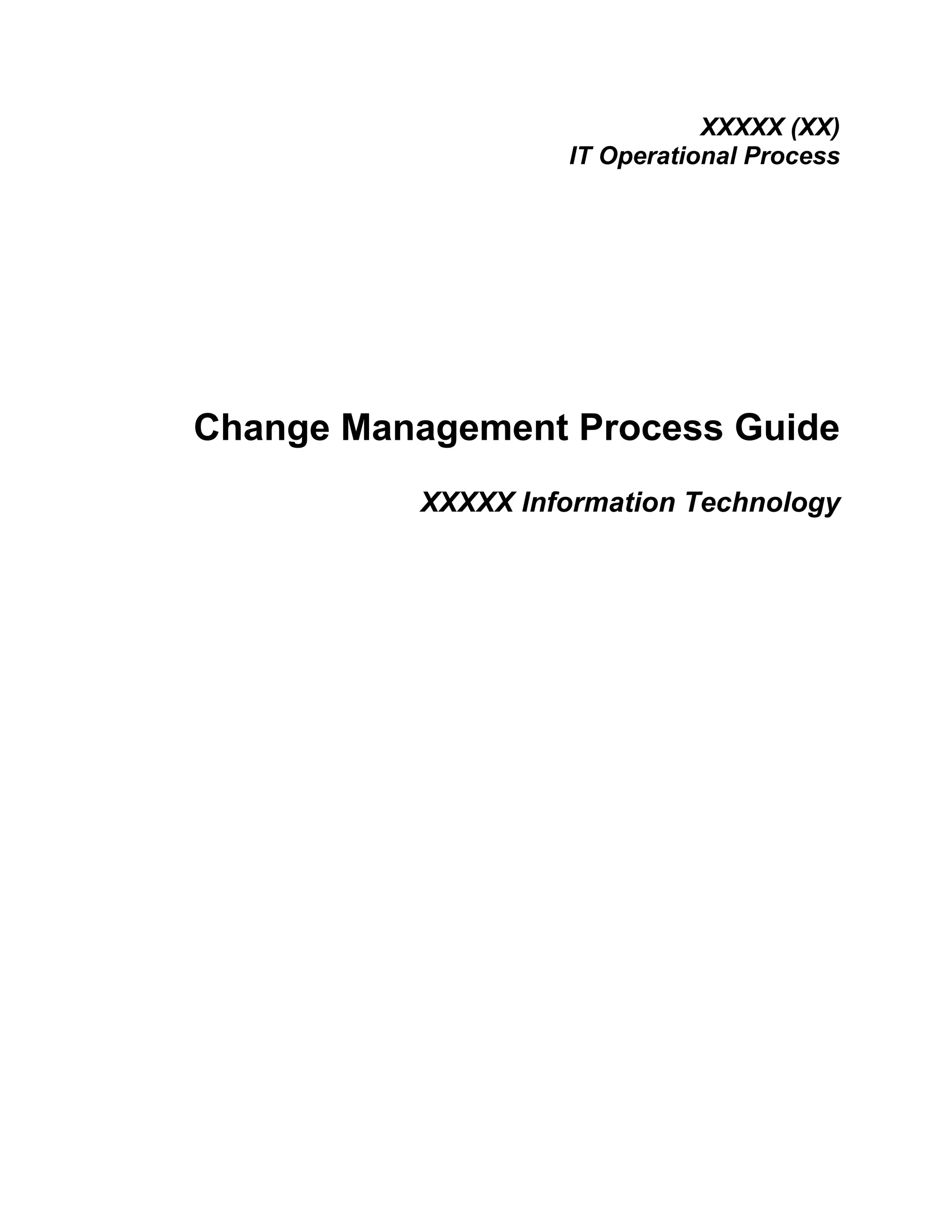 Sample process guide_-_change_management | PDF