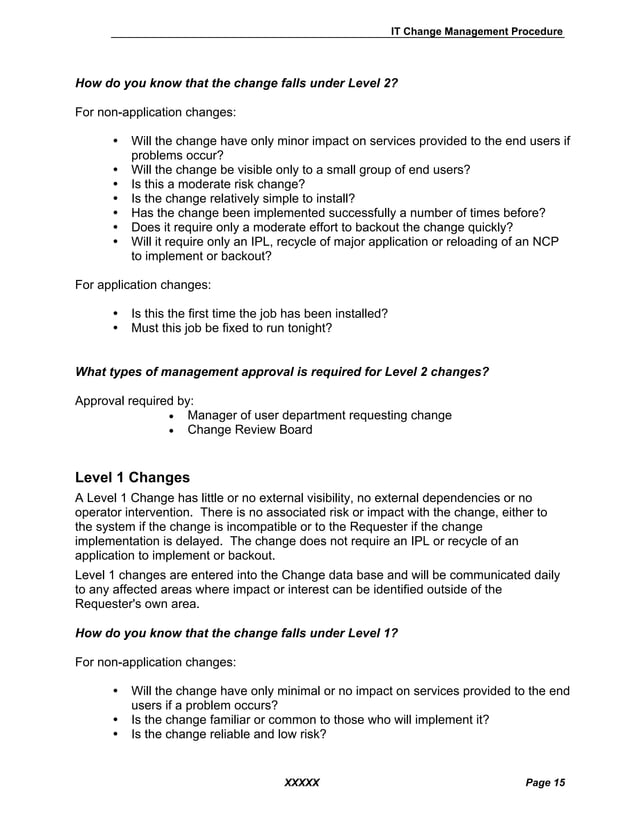 Sample process guide_-_change_management | PDF