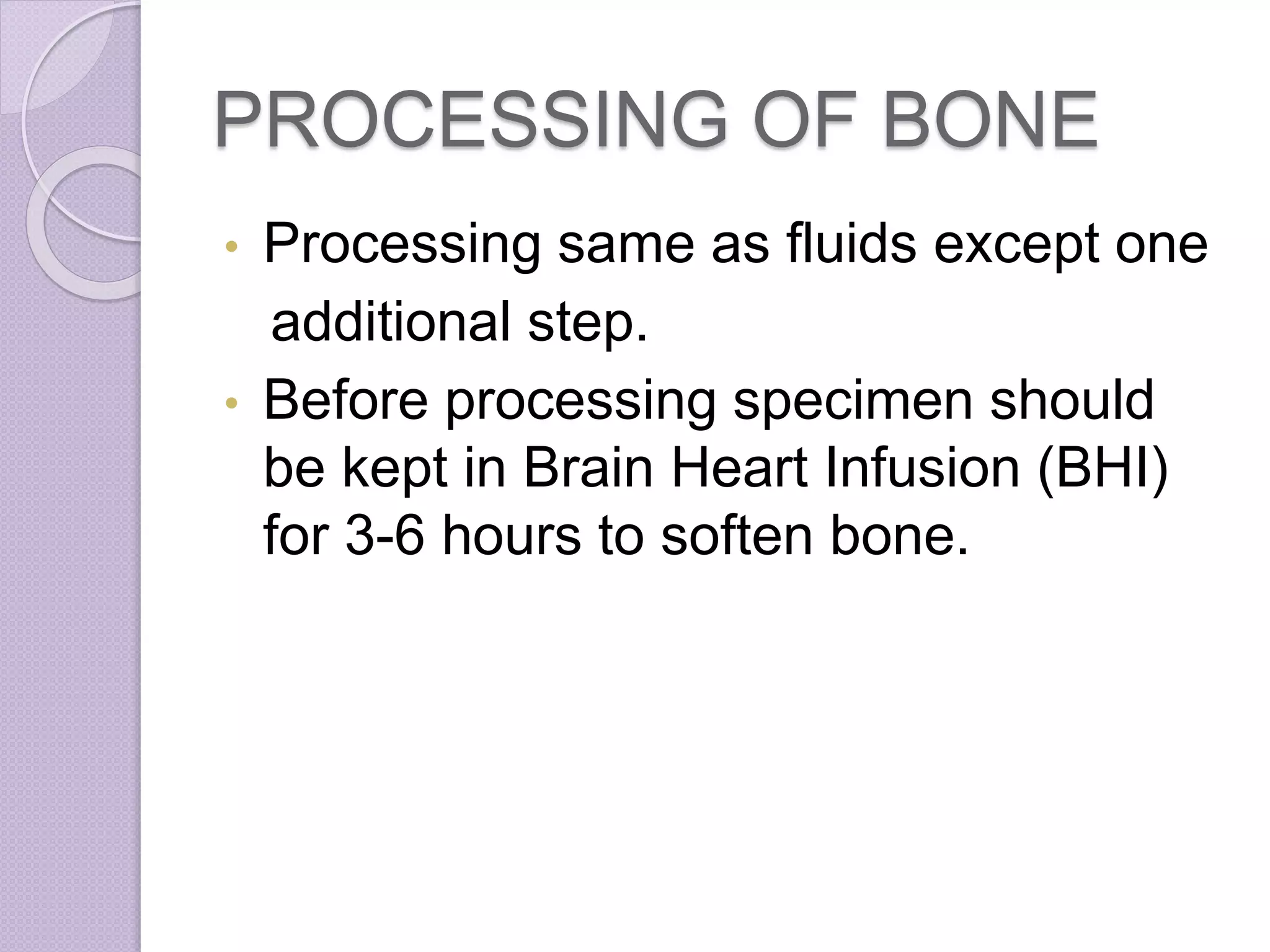 Microbiologica Samples processing | PPT