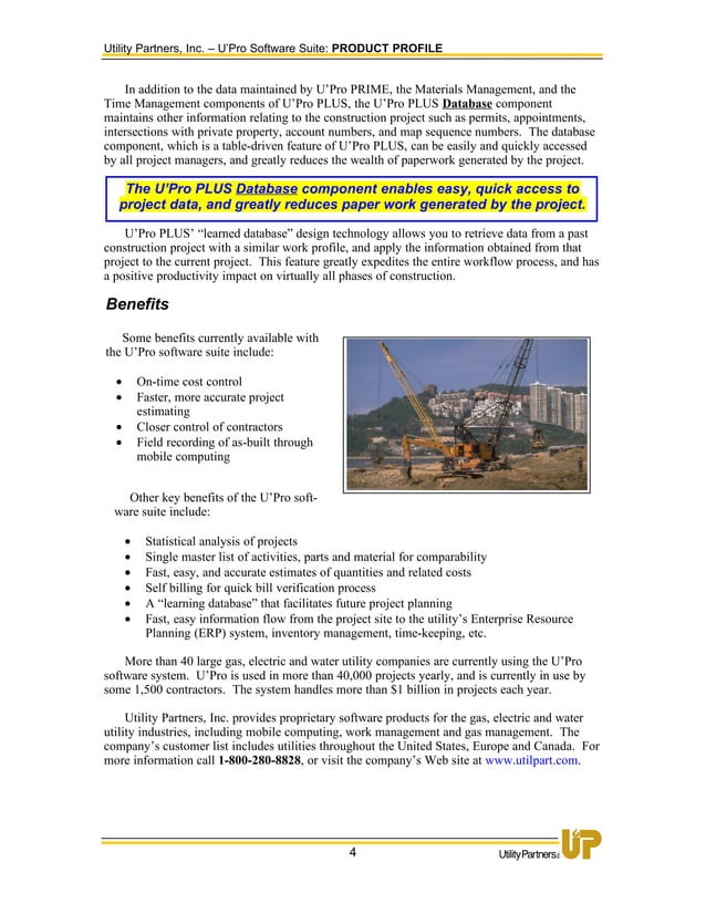 Sample Product Profile | DOC | Databases | Computer Software and Applications