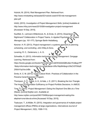 Sample project management | PDF
