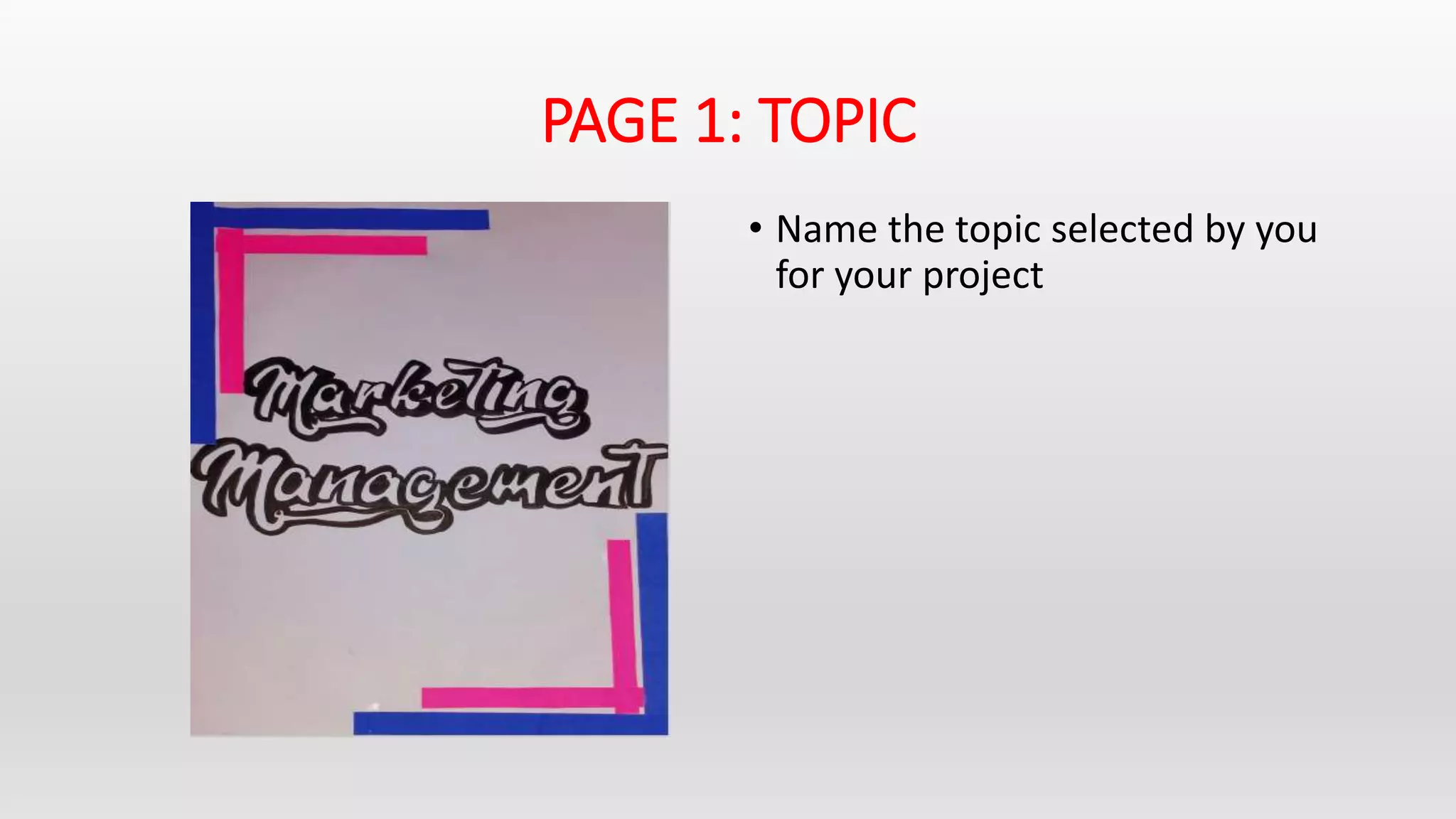 Marketing Project Business Studies Class 12 | PPTX