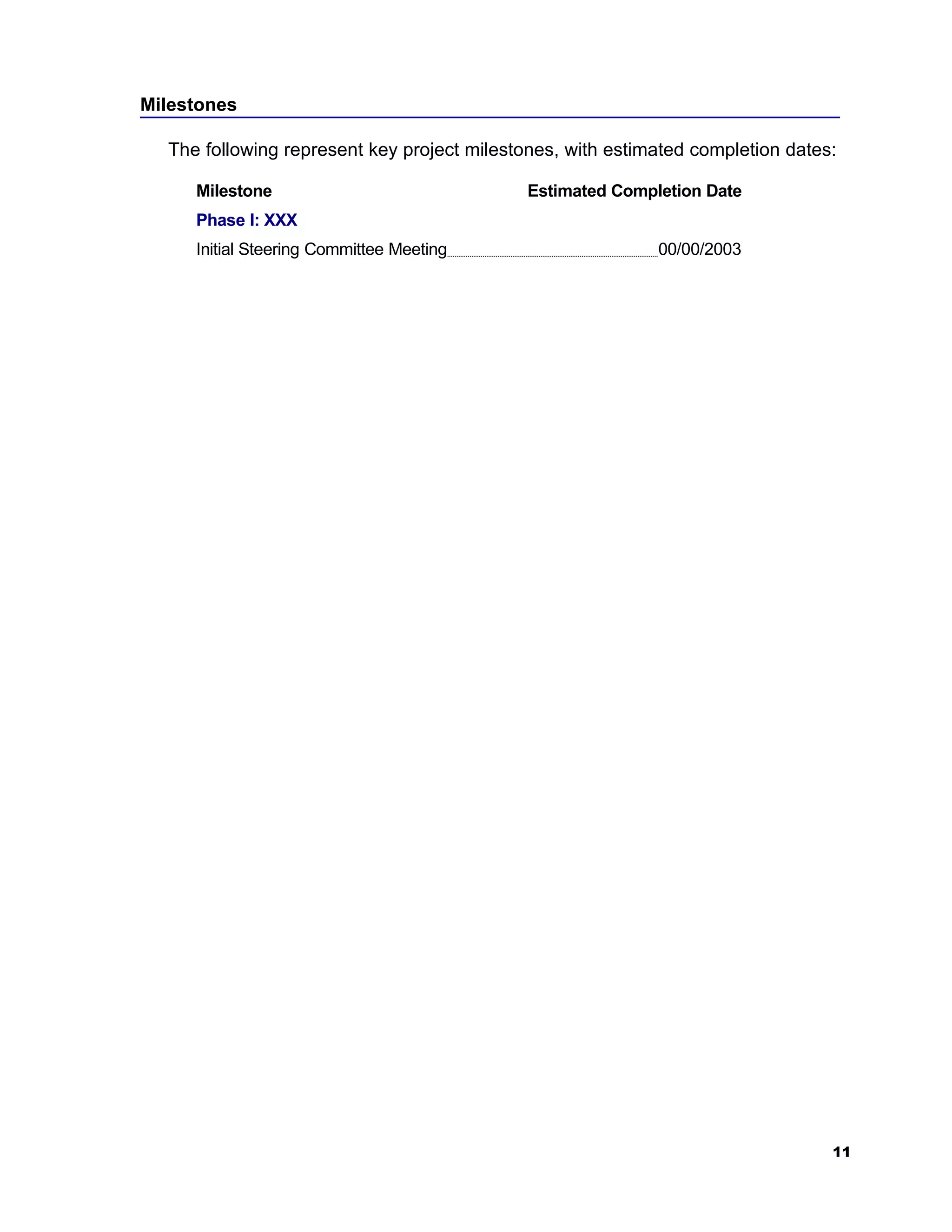 Sample project plan | DOC