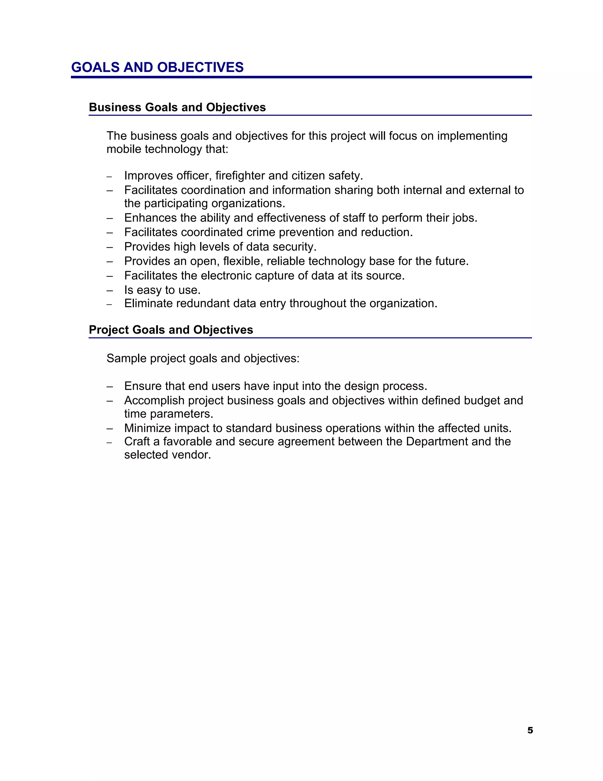 Sample project plan | DOC