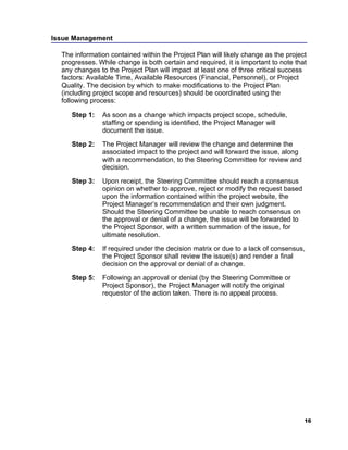 Sample project plan | DOC | Business | Business and Finance