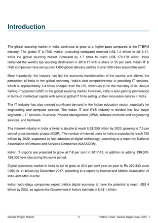Finline sample project report for bank loan | PDF