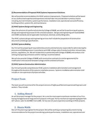 Sample proposal for HVAC improvement | DOCX