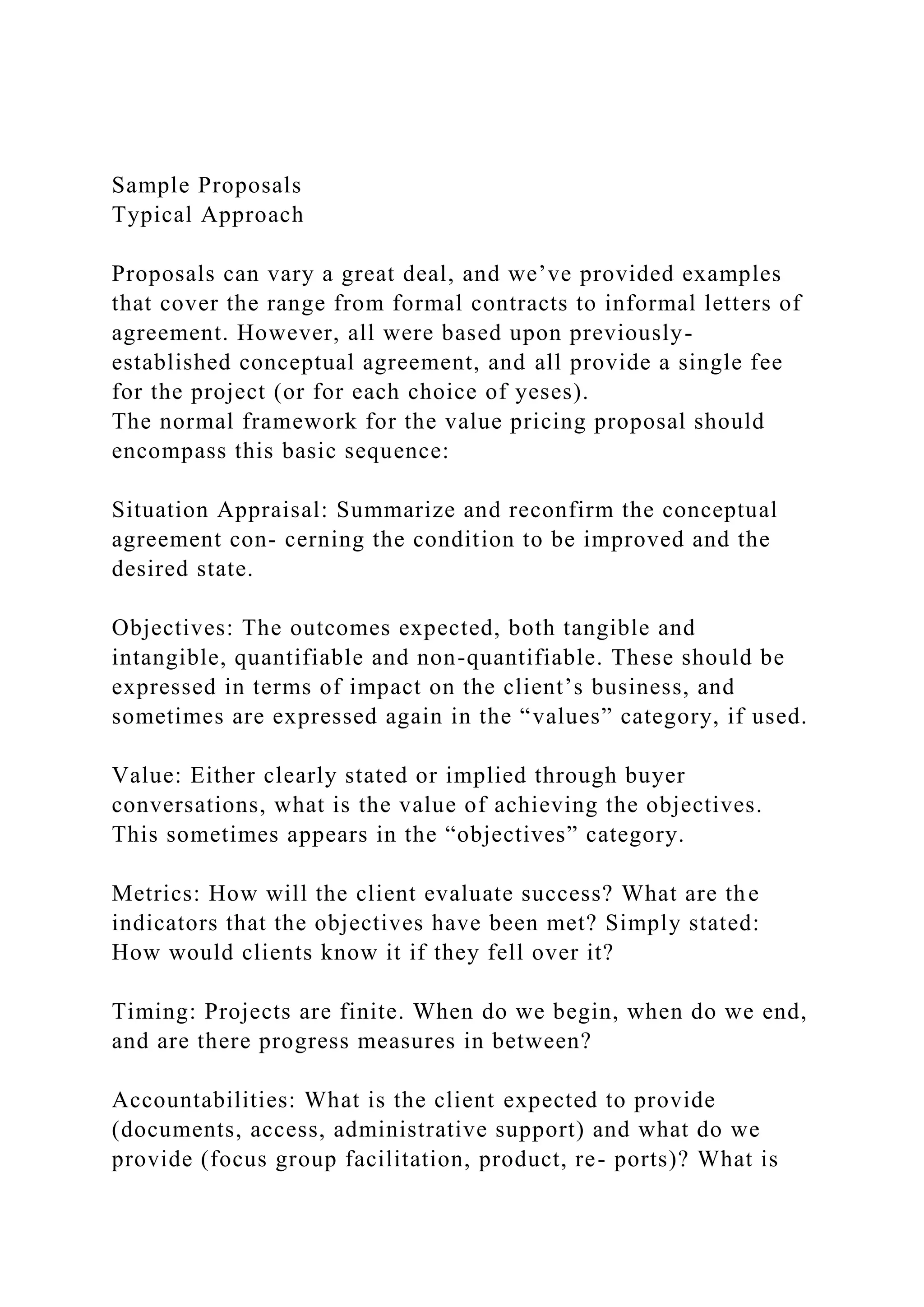 Sample ProposalsTypical ApproachProposals can vary a great d.docx