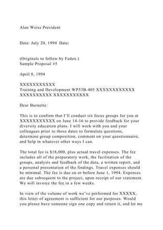 Sample ProposalsTypical ApproachProposals can vary a great d.docx