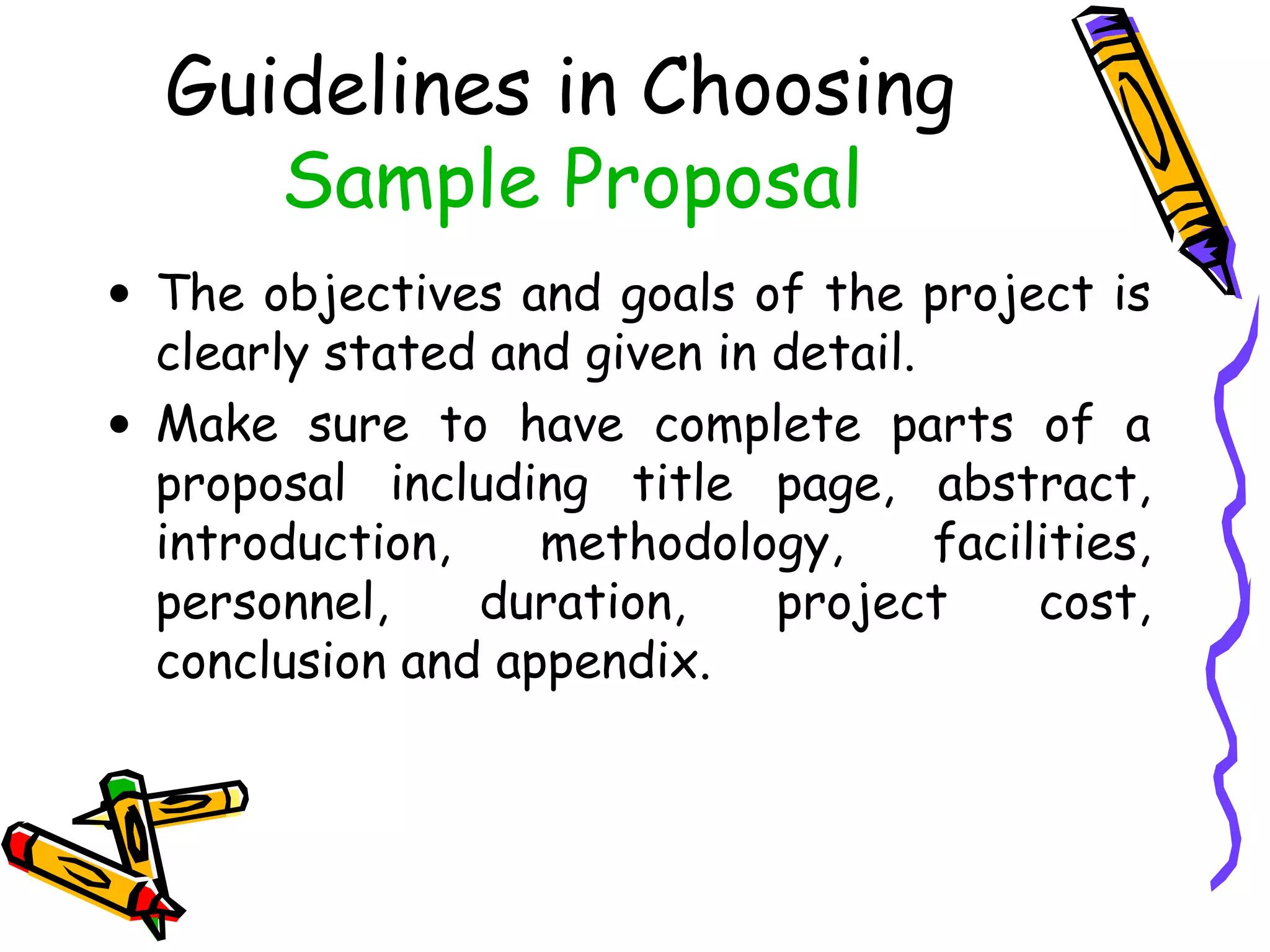 Sample proposal tips | PPT