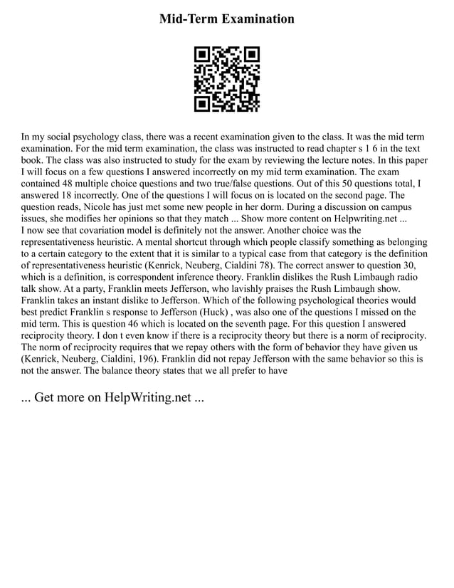 Sample Prospectus For Research Paper | PDF