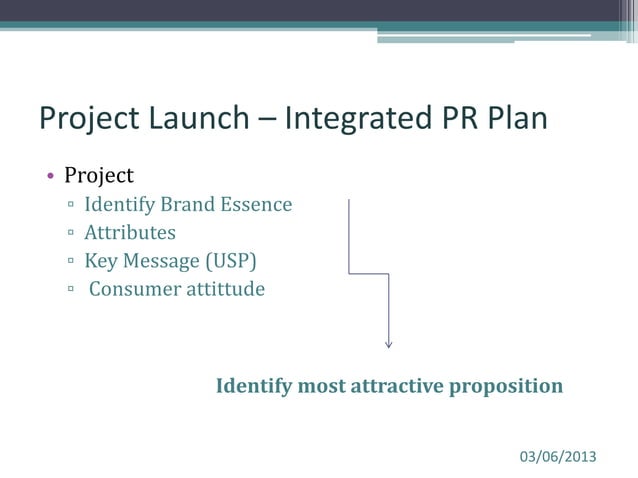 Sample pr plan hiranandani project launch | PPSX | Business | Business ...