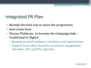 Sample pr plan hiranandani project launch | PPSX | Business | Business ...