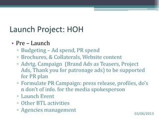 Sample pr plan hiranandani project launch | PPSX | Business | Business ...