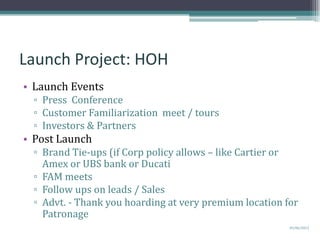 Sample pr plan hiranandani project launch | PPSX | Business | Business ...