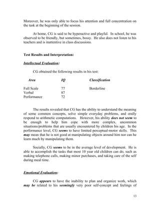 Sample psych reports format | DOC