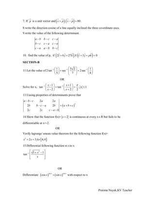 Sample question paper 2 with solution | PDF