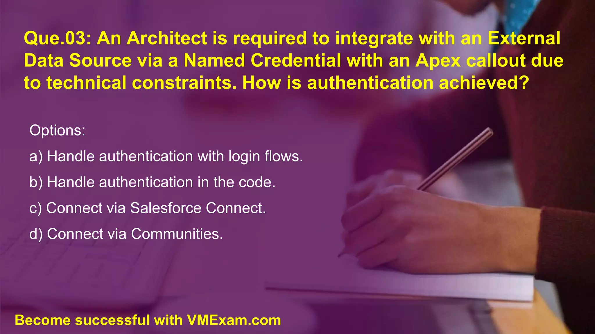 [sample Question] Salesforce Certified Integration Architect Exam Ppt