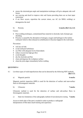 Sample questions and answers for iwp examinations | PDF