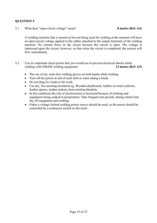 Sample questions and answers for iwp examinations | PDF