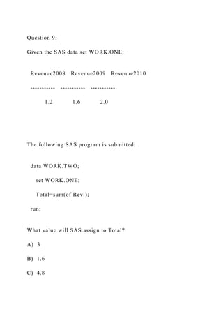 Sample Questions The following sample questions are not in.docx