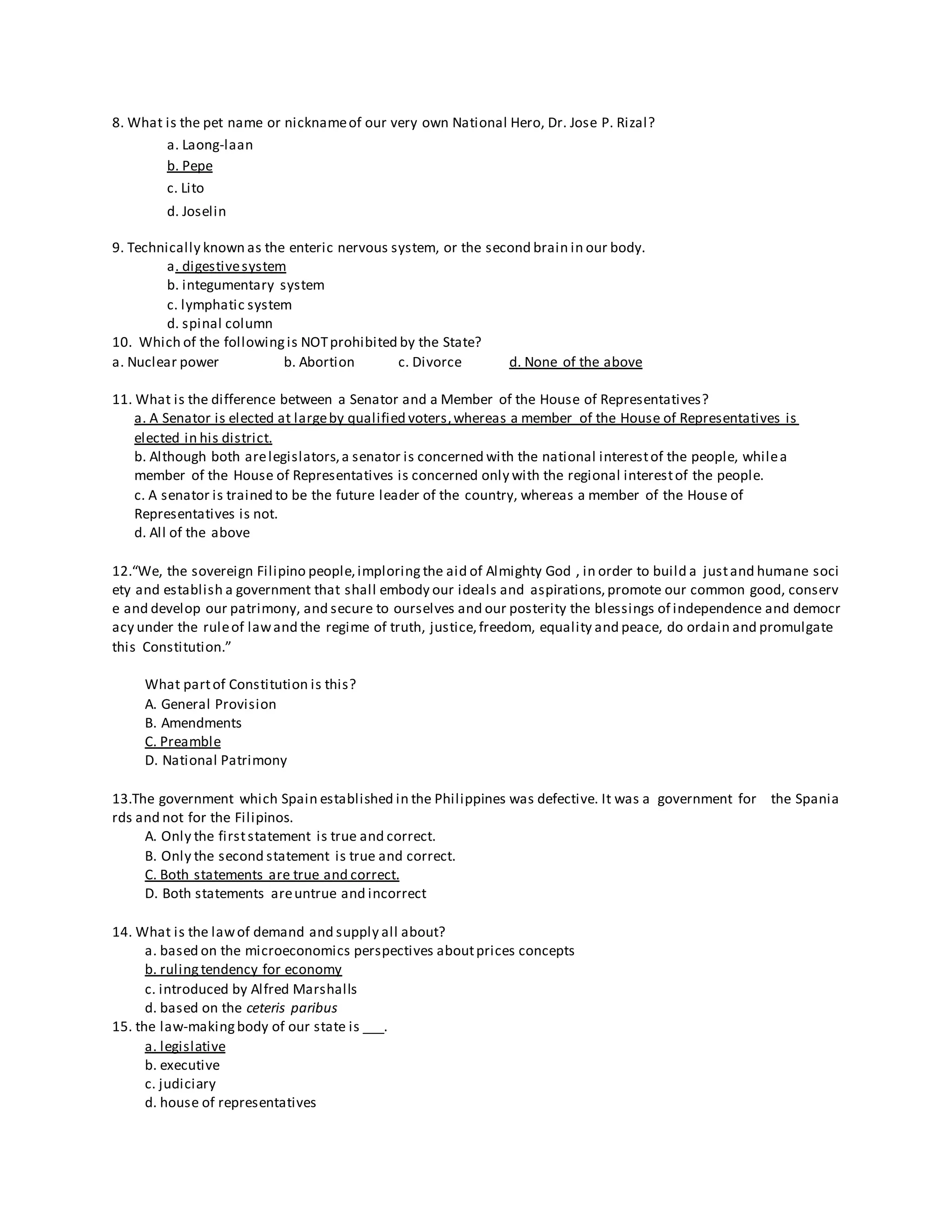 Sample quiz 3 | DOCX