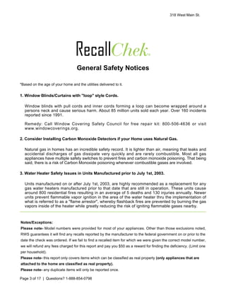 Sample RecallChek Report | PDF