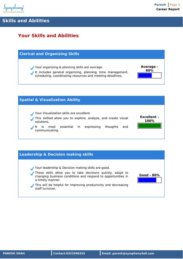 COMPREHENSIVE ASSESSMENT TOOL FOR CAREER COUNSELORS - 5 | PDF