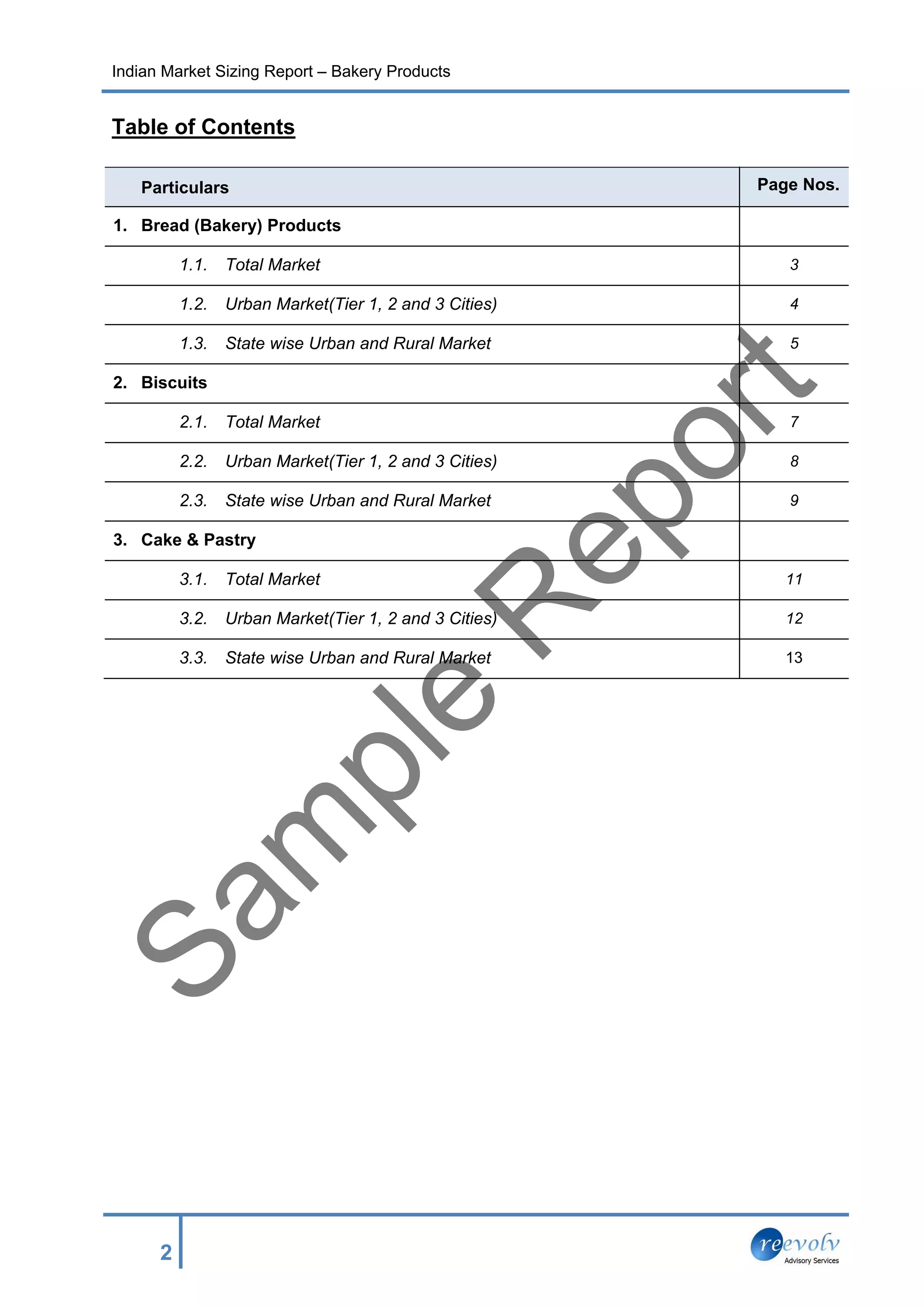 Sample report final market size - bakery products | PDF