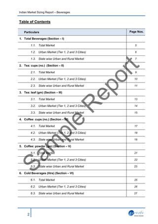 Sample report final market size - beverages | PDF