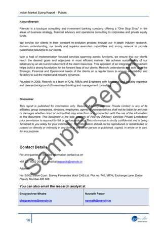 Sample report final market size - pulses | PDF