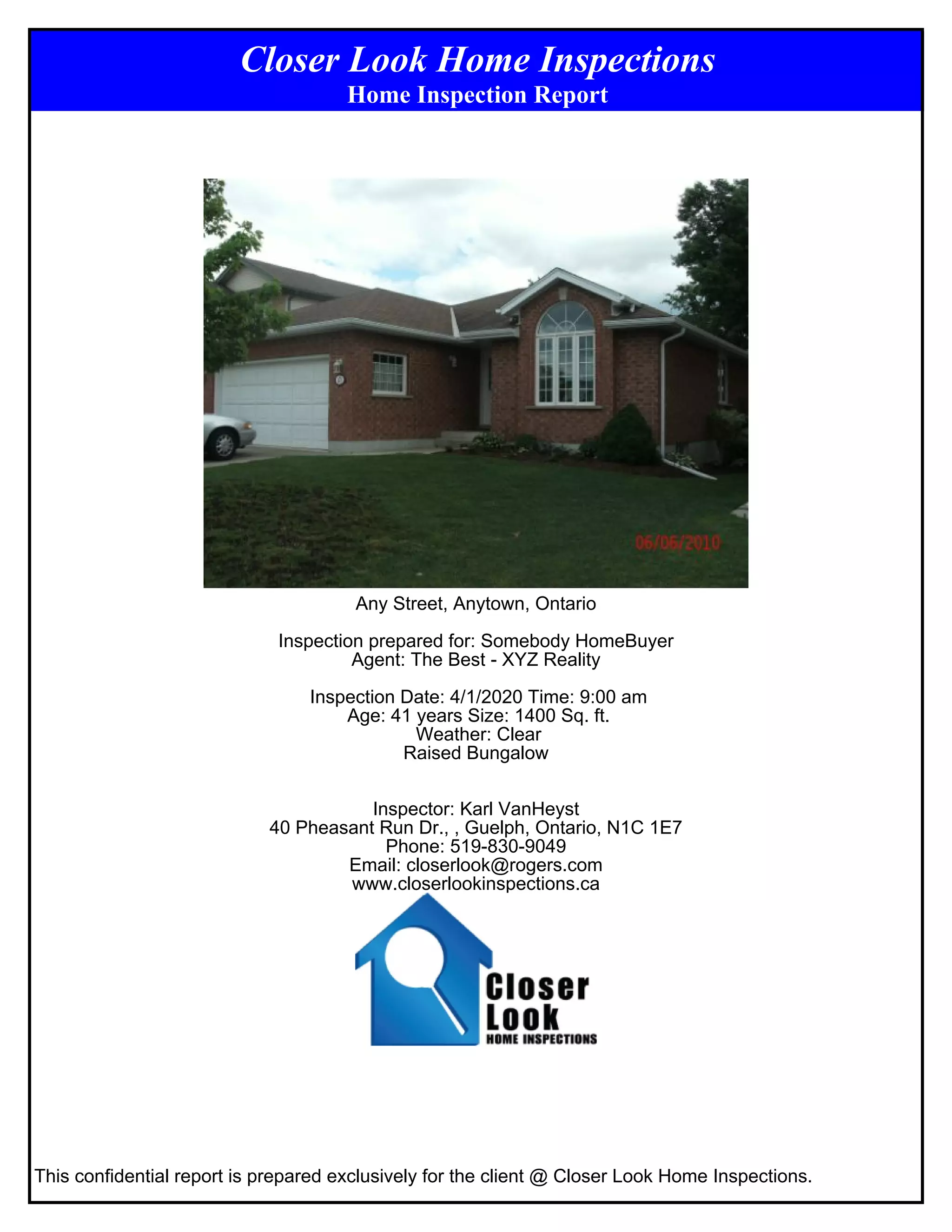 Sample Home Inspection Report | PDF | Indoor Environmental Quality ...