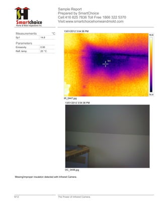 Sample report infrared home inspection | PDF