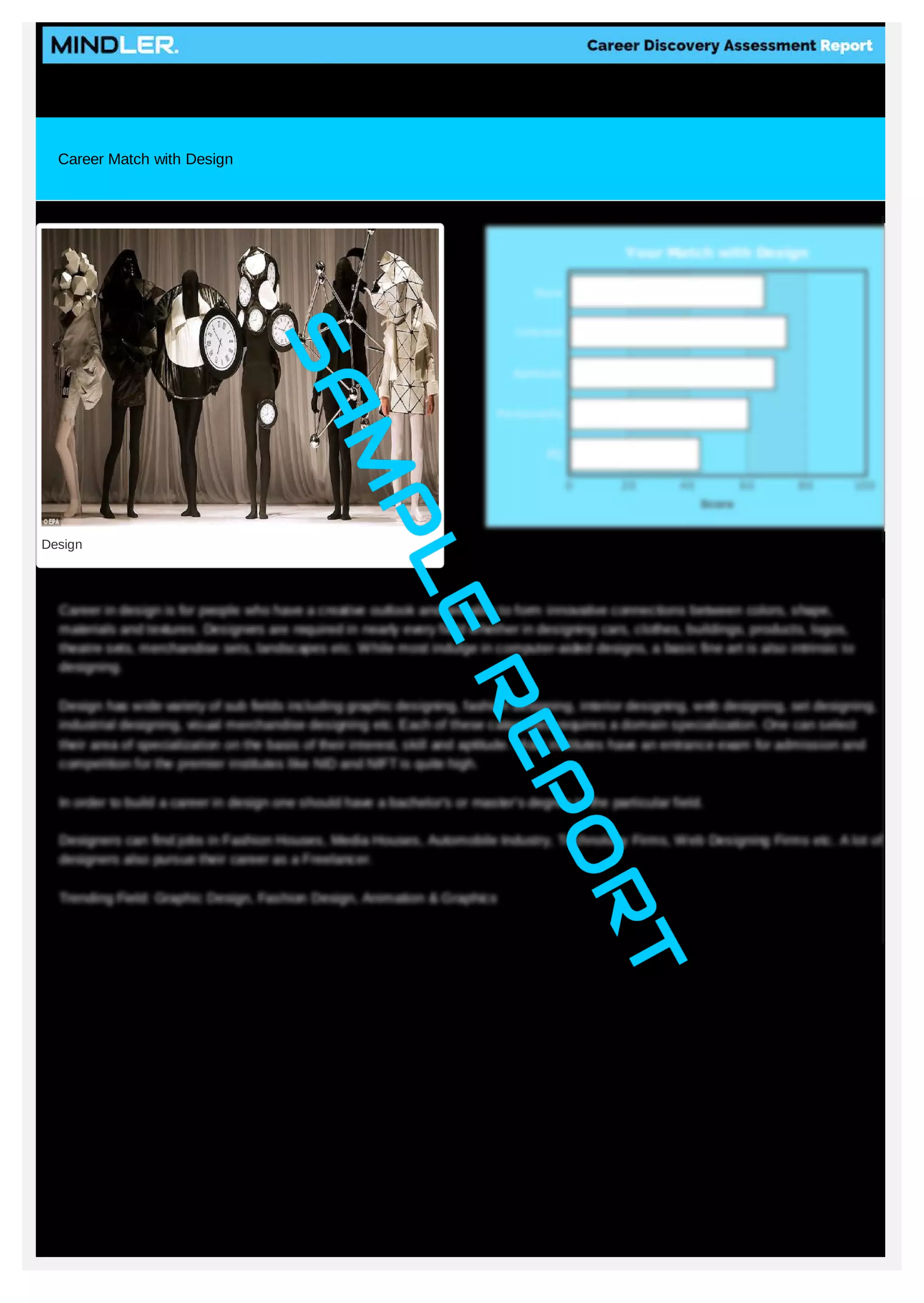 Mindler's Sample Career Assessment Report | PDF