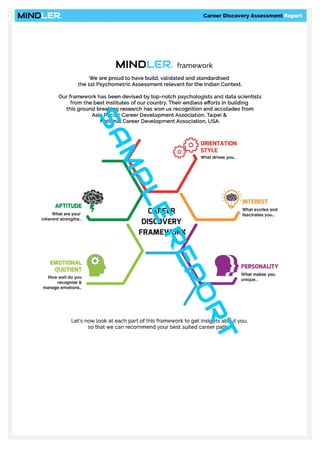 Mindler's Sample Career Assessment Report | PDF