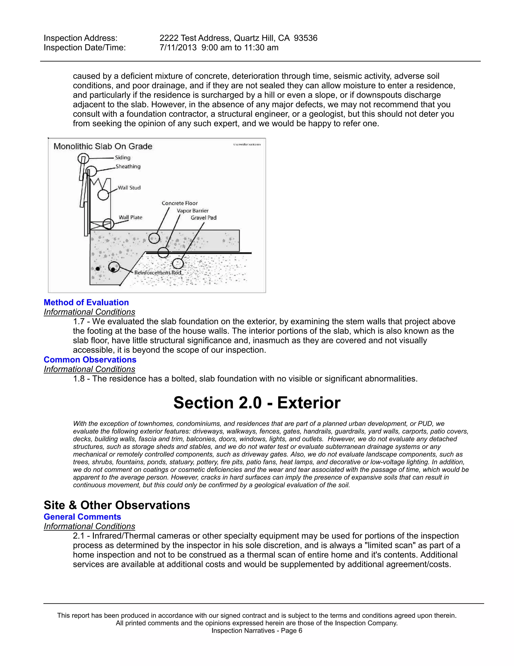Sample Home Inspection Report | PDF