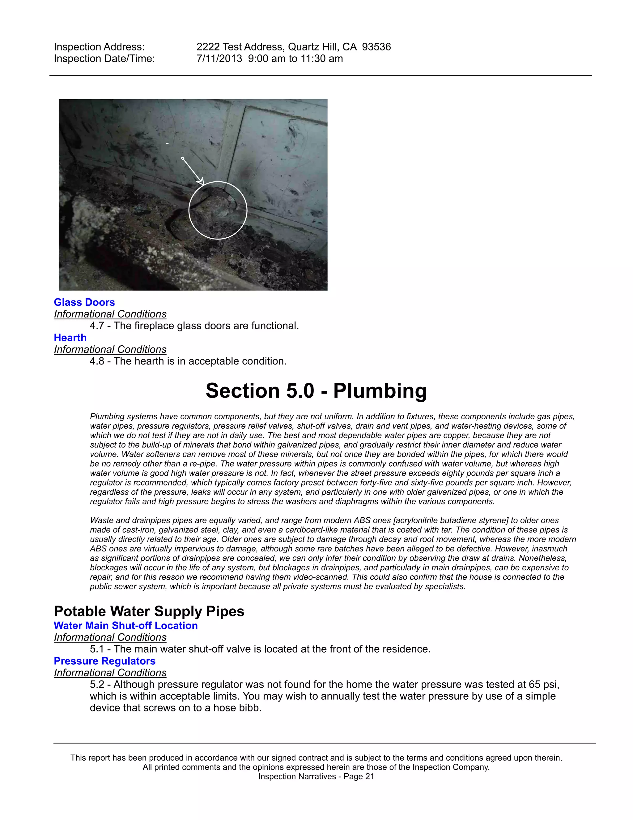 Sample Home Inspection Report | PDF