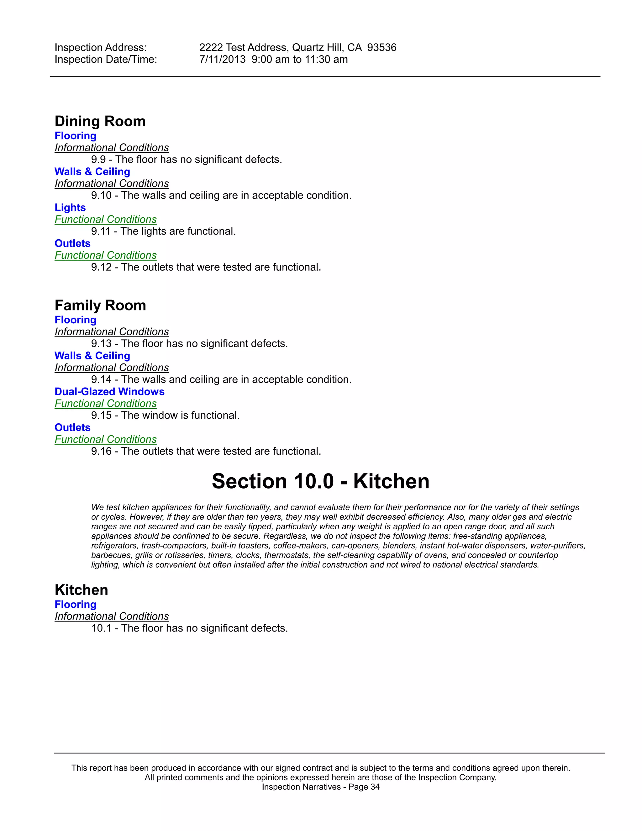 Sample Home Inspection Report | PDF