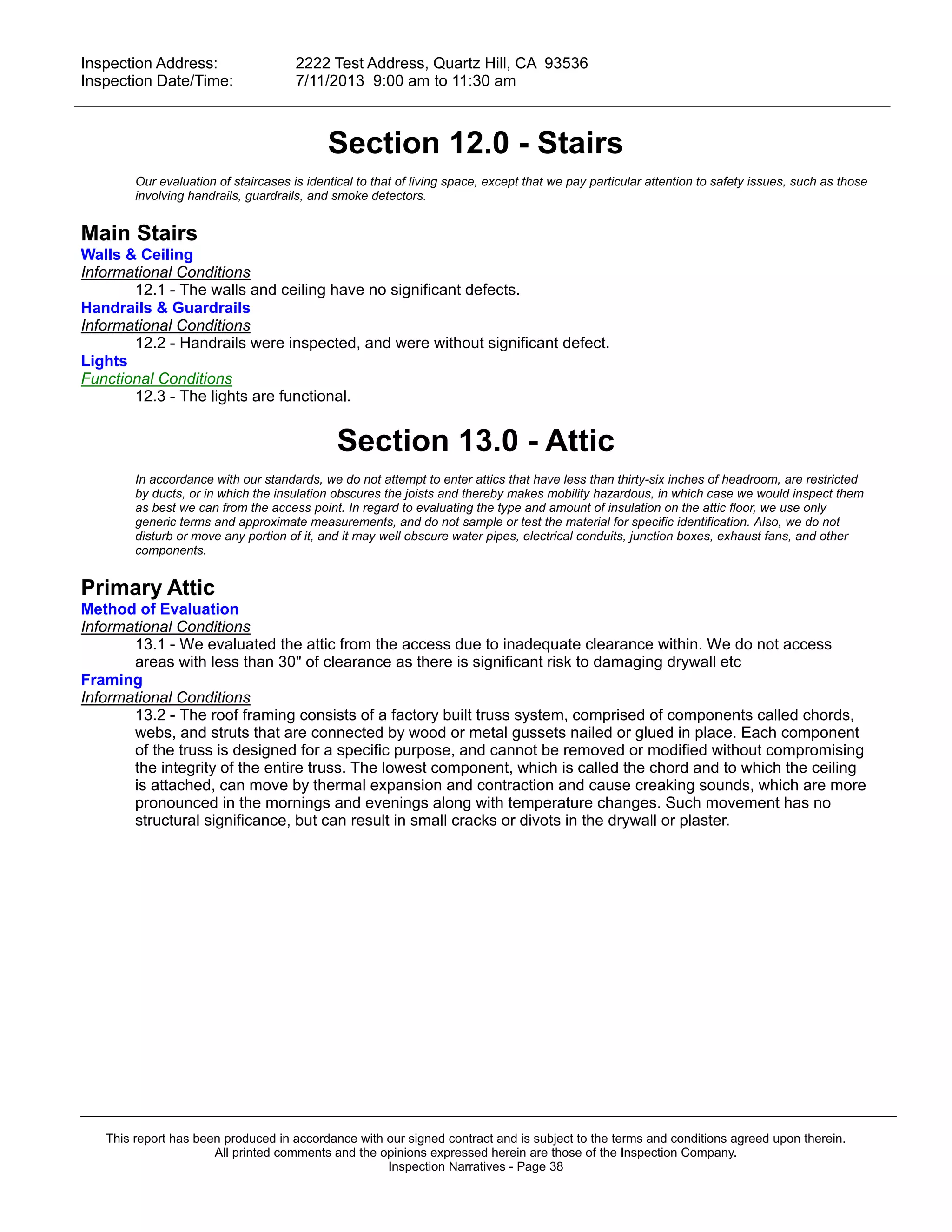 Sample Home Inspection Report | PDF