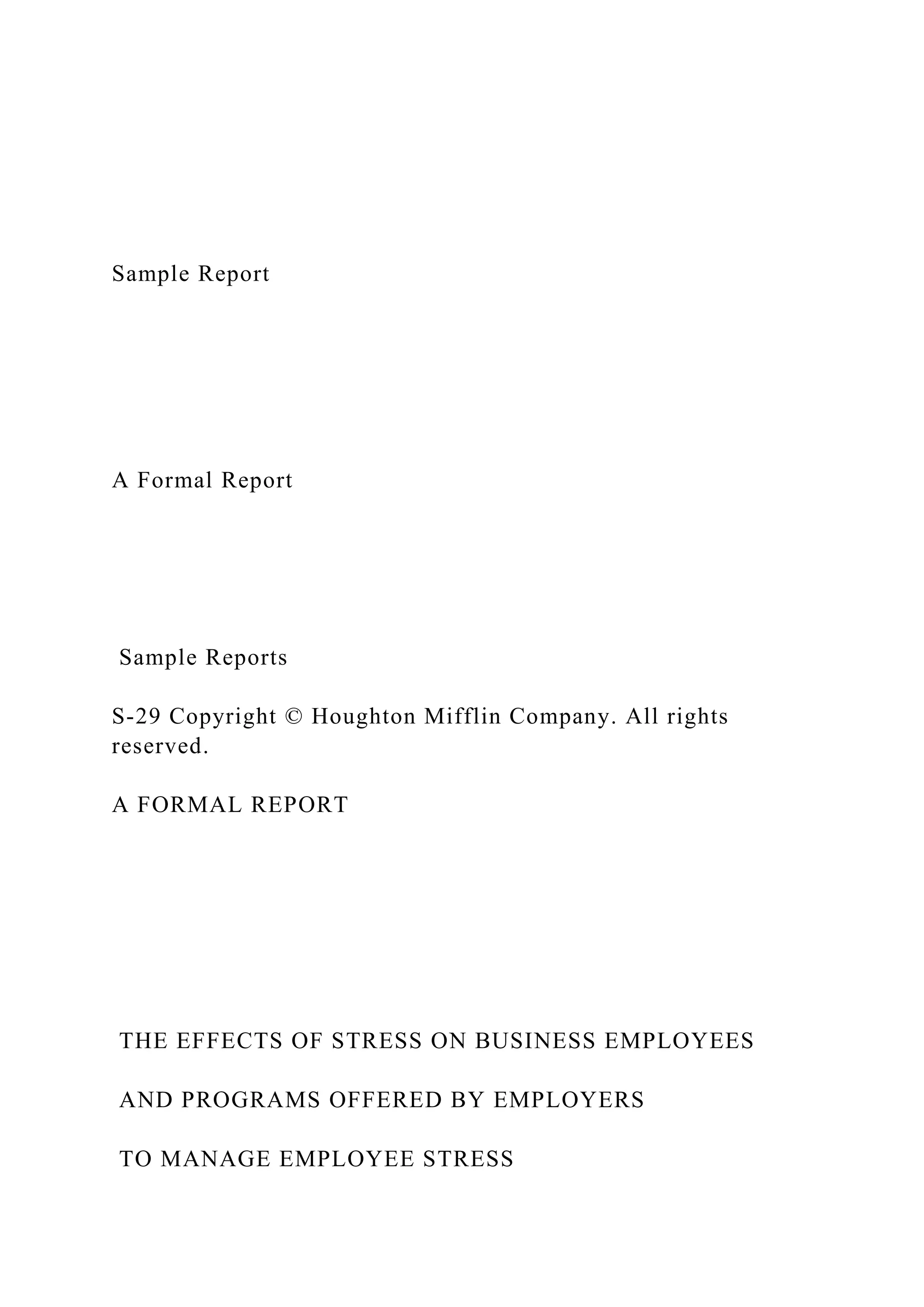 Sample Report A Formal Report .docx