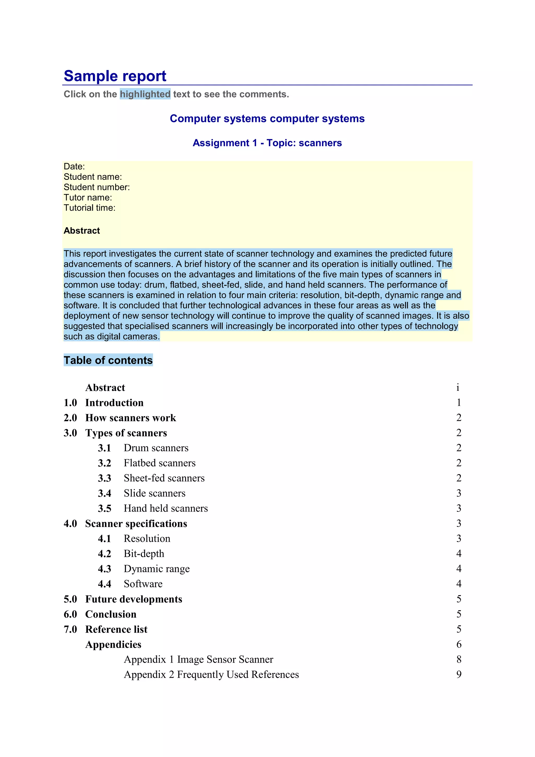 Sample report monash university | DOCX