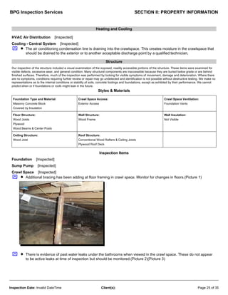 Cincinnati Home Inspector Sample Inspection Report | PDF