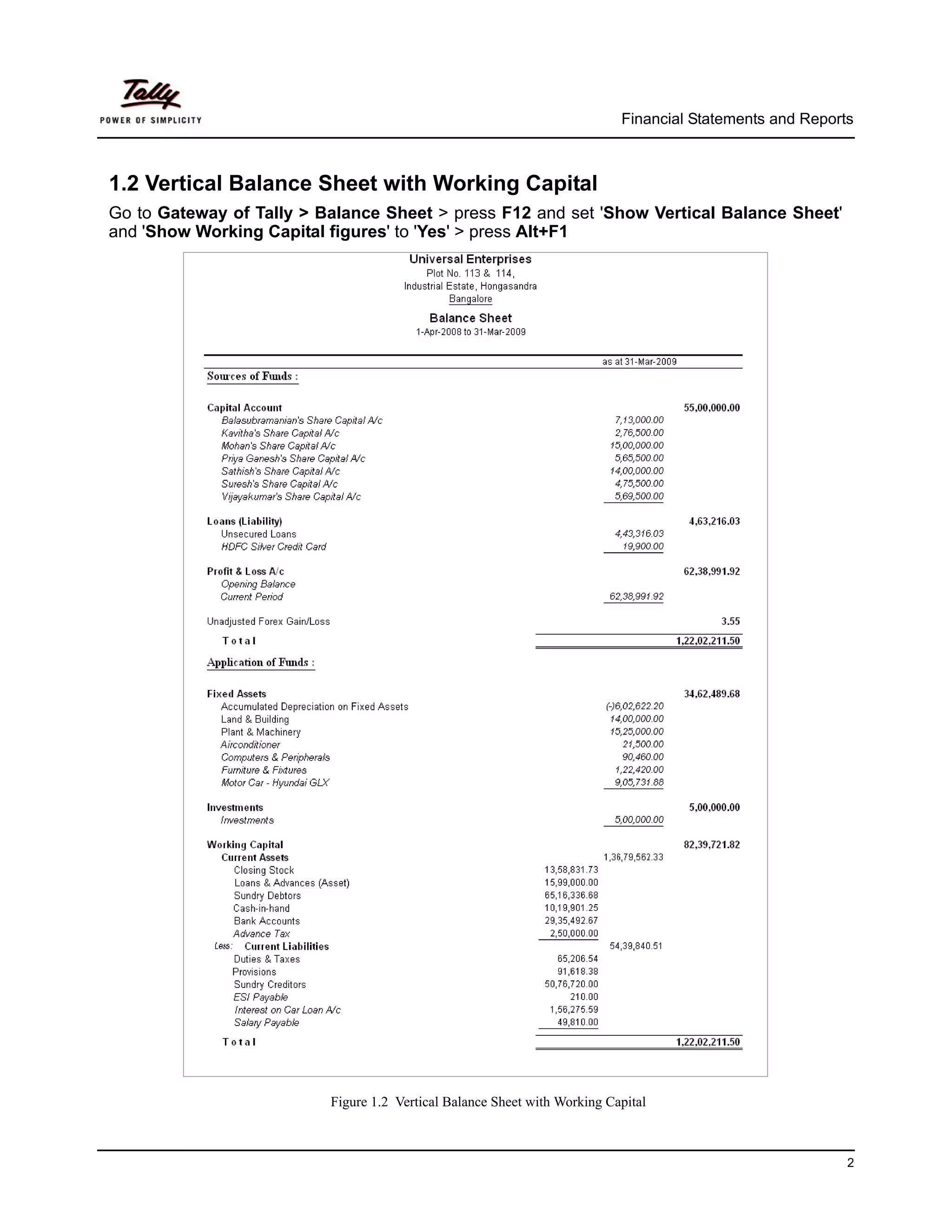 Sample reports in tally erp 9 | PDF