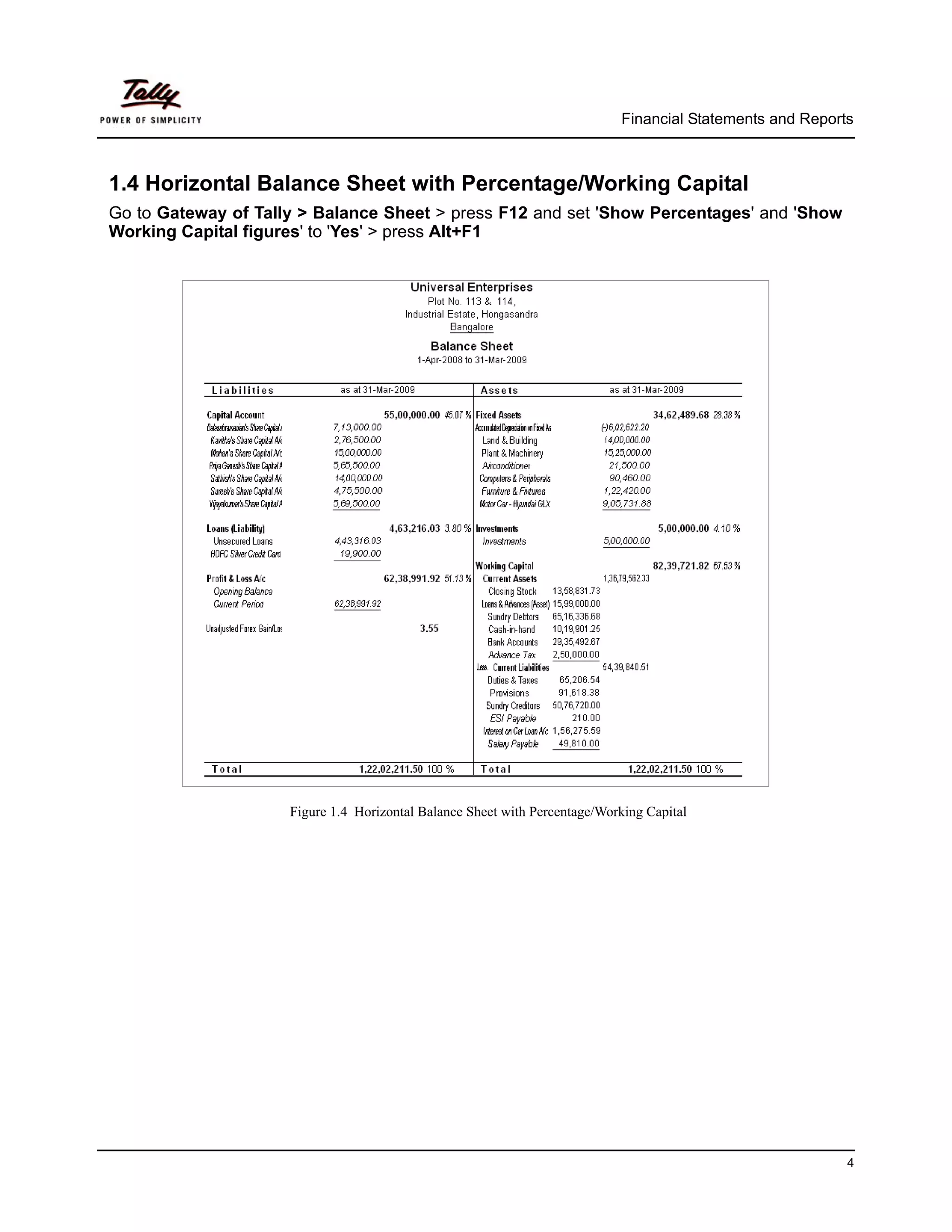Sample reports in tally erp 9 | PDF
