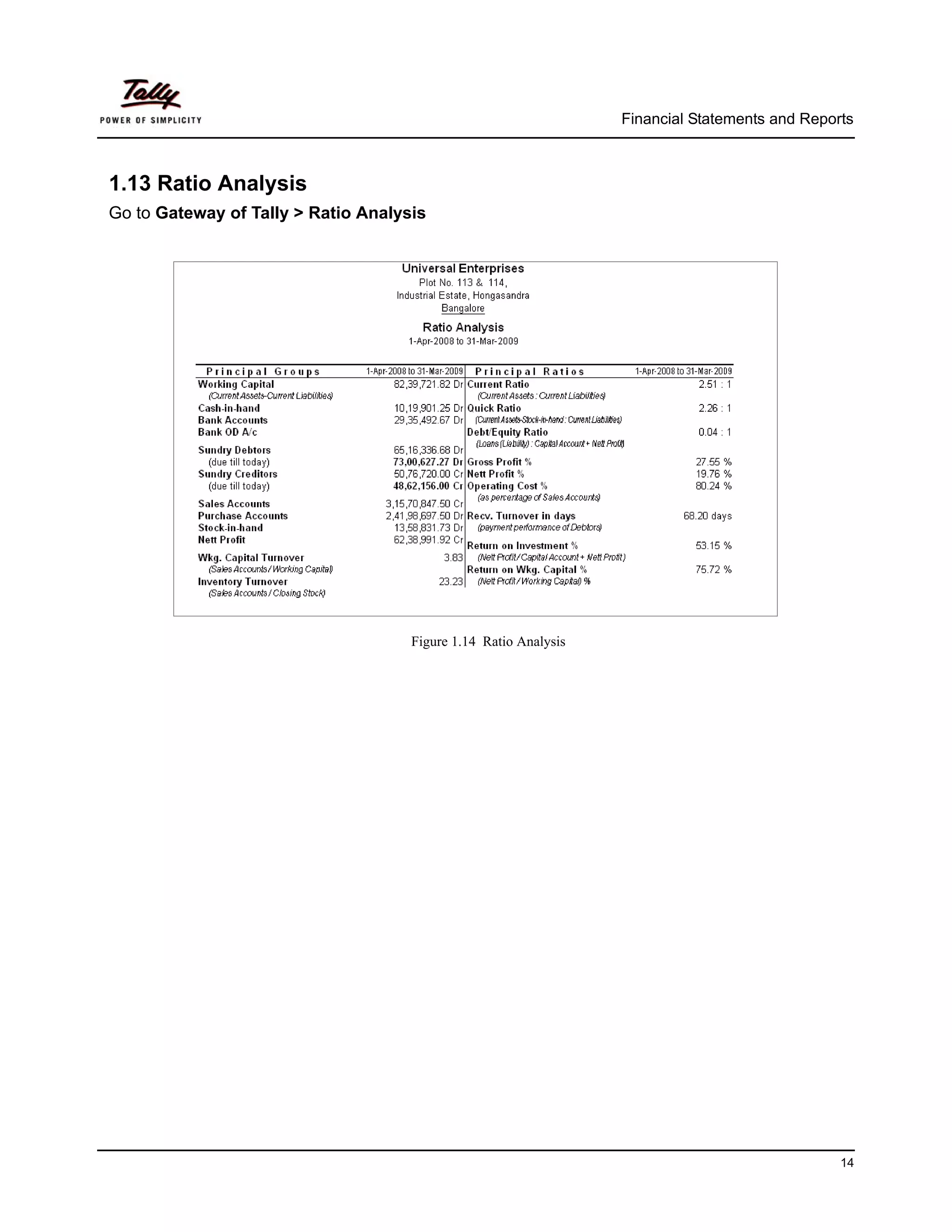 Sample reports in tally erp 9 | PDF