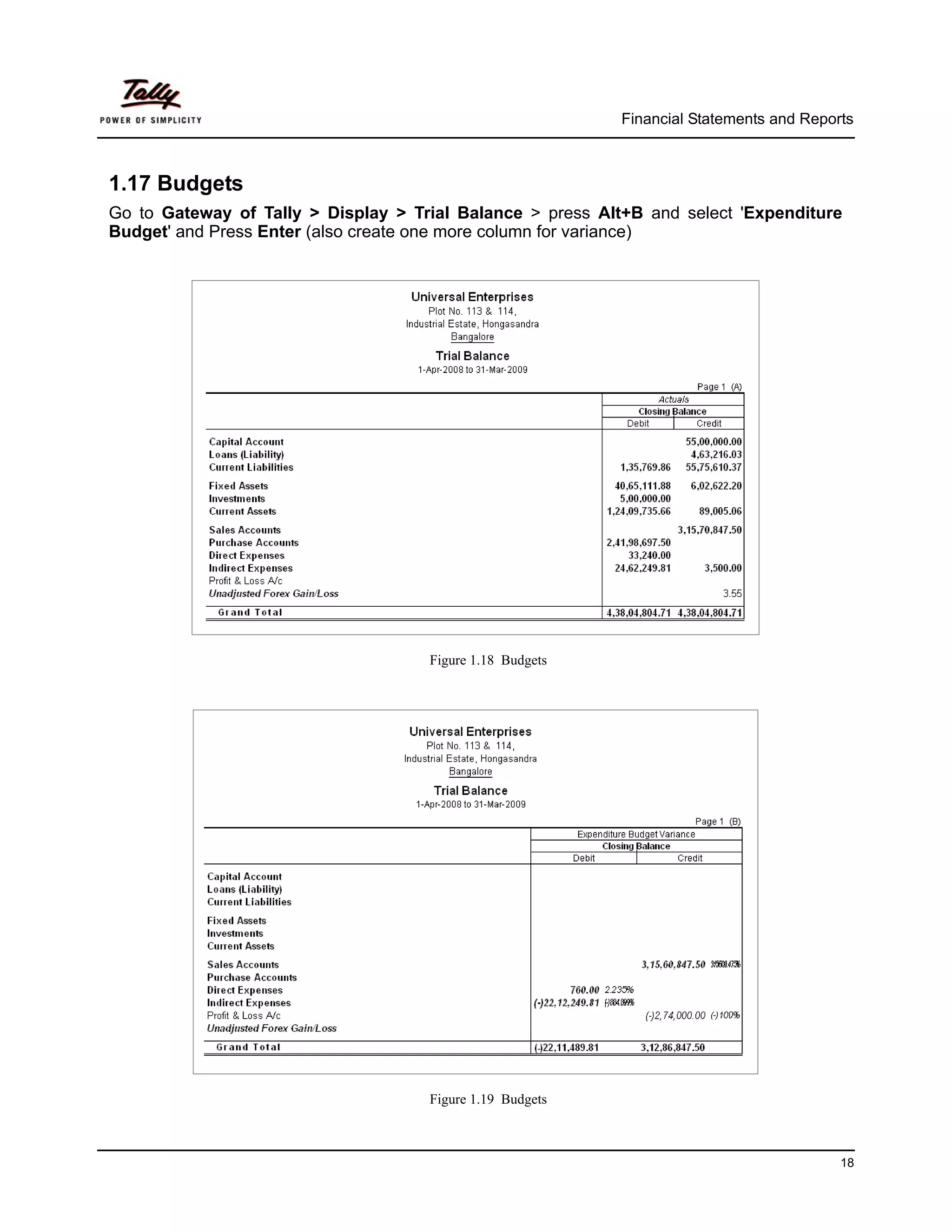 Sample reports in tally erp 9 | PDF